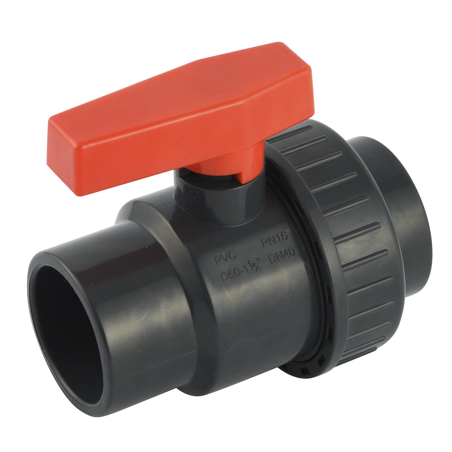 UPVC Double Union Ball Valve - Fish Square